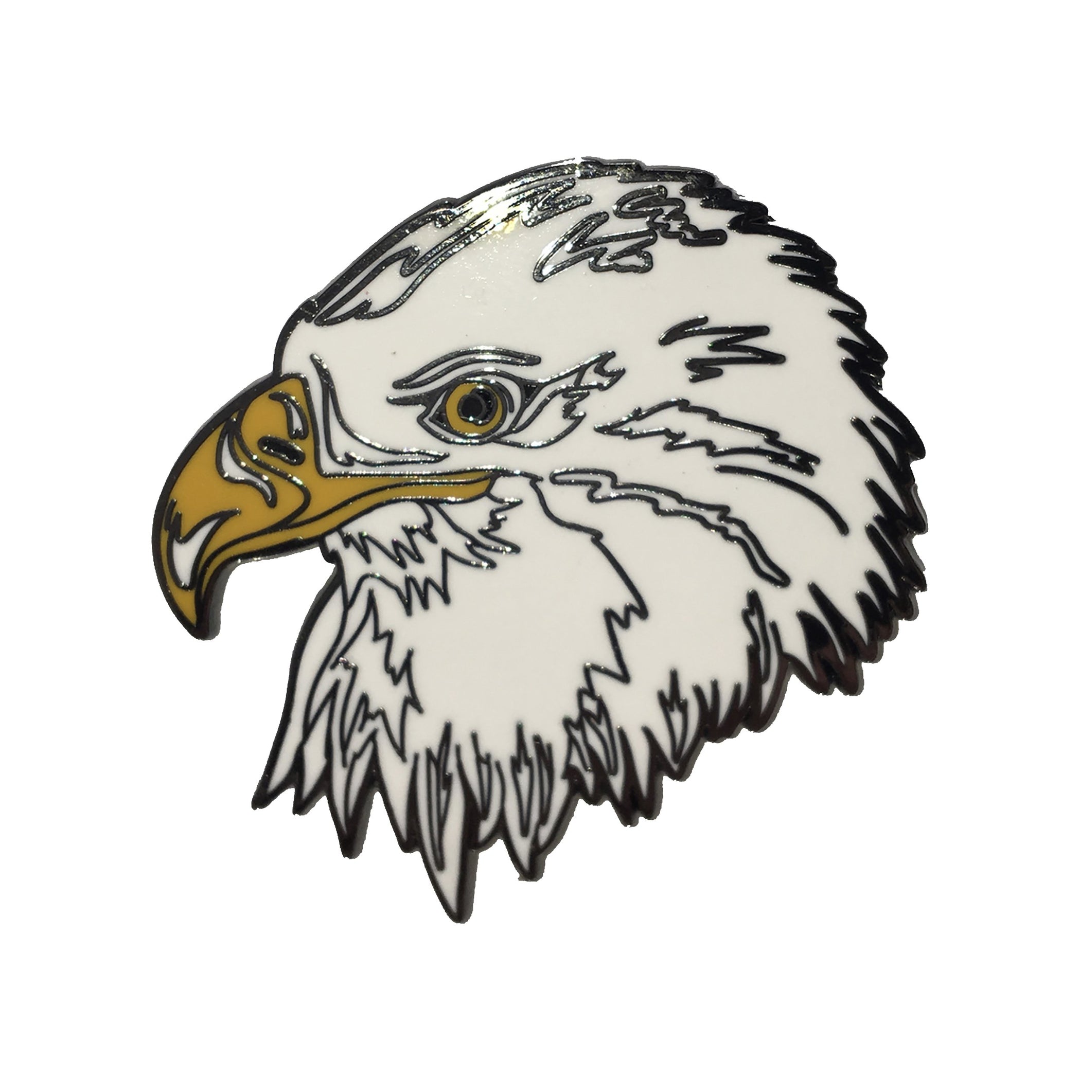 Bald Eagle Realistic Enamel Pin — Blueplanetjewelry.com